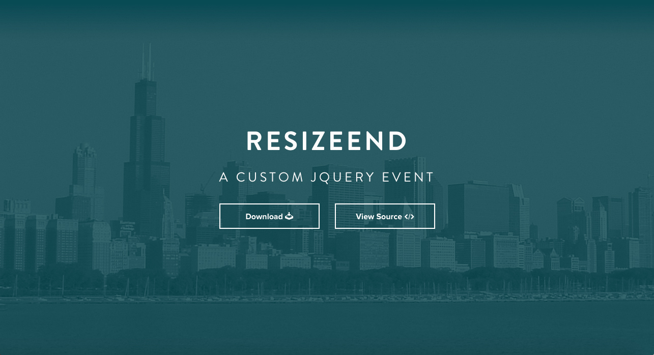 Resize End Github Pages A Jquery Plugin By Erik Nielsen